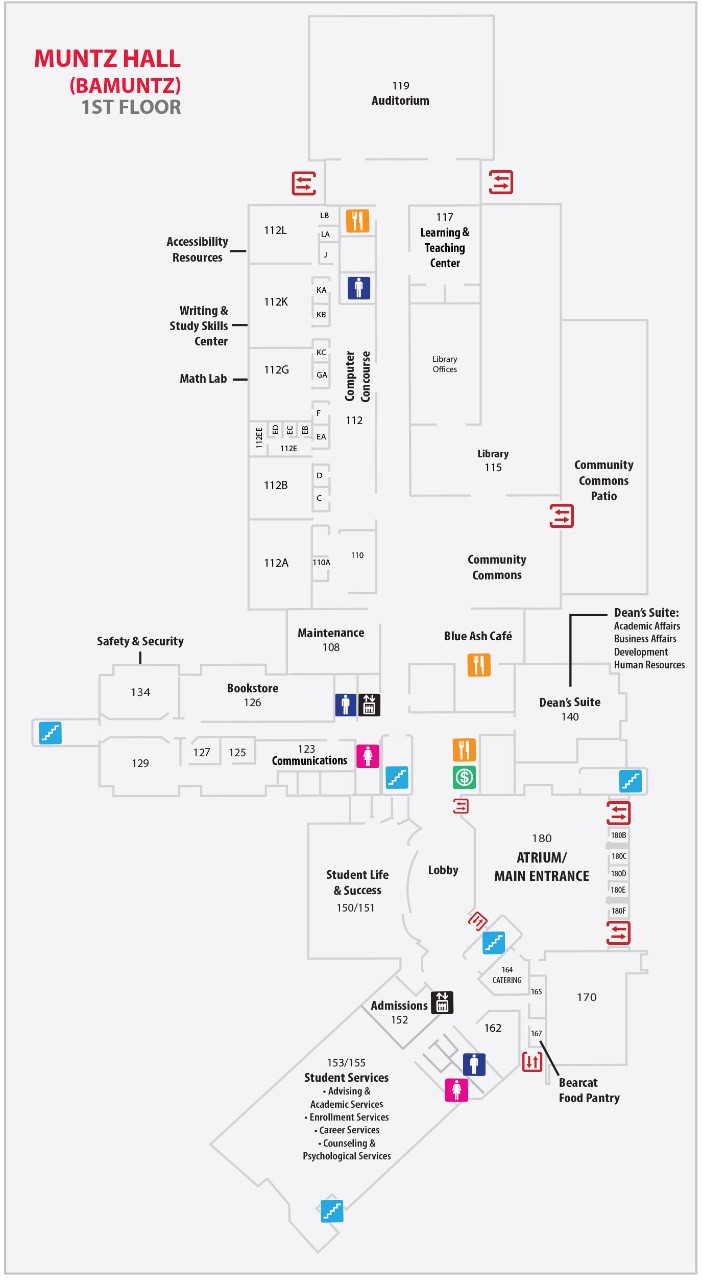 Muntz Hall Floor Plan - UC Blue Ash College | University of Cincinnati